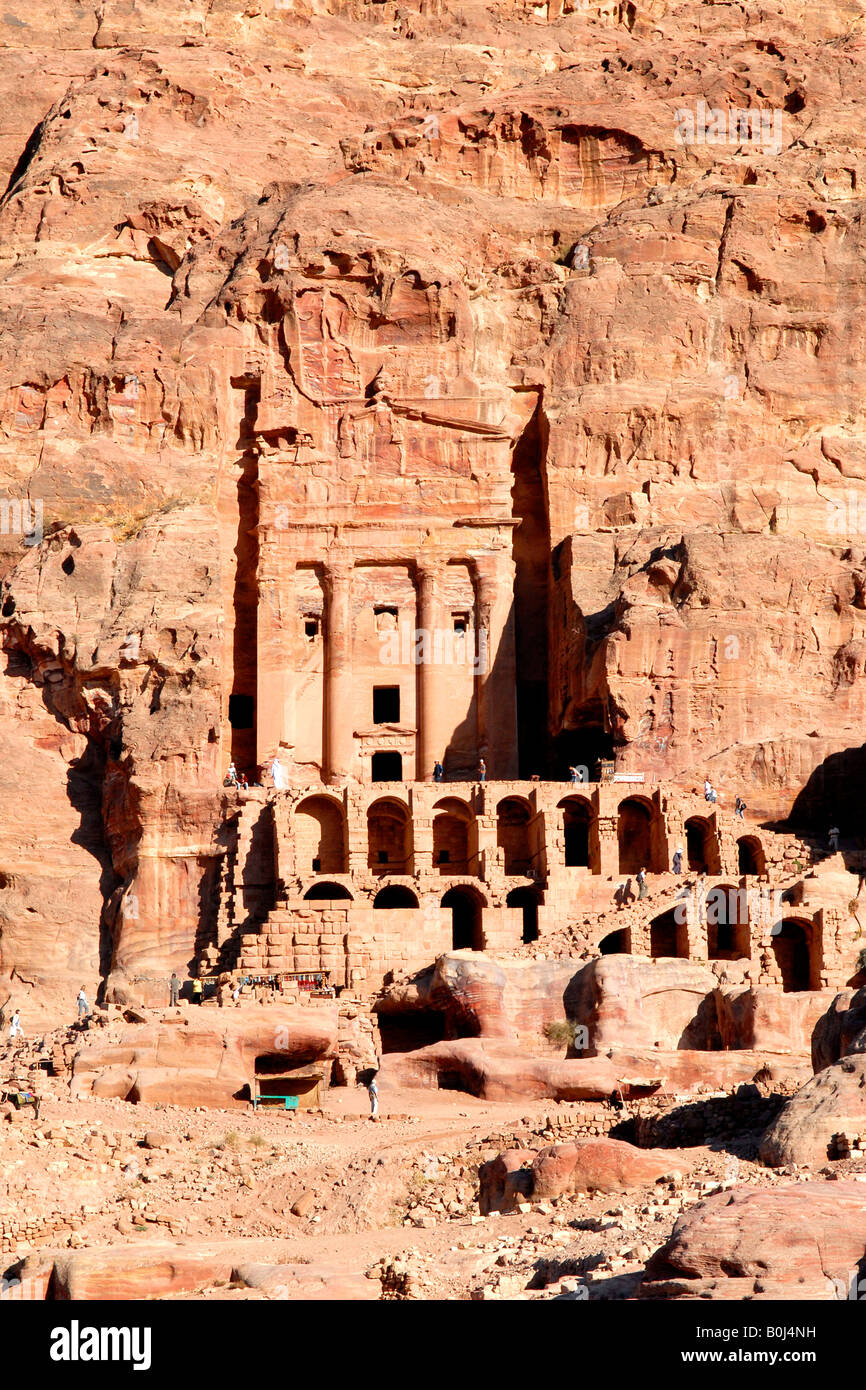 The Urn Tomb one of the Royal Tombs carved into the face of Jabal ...
