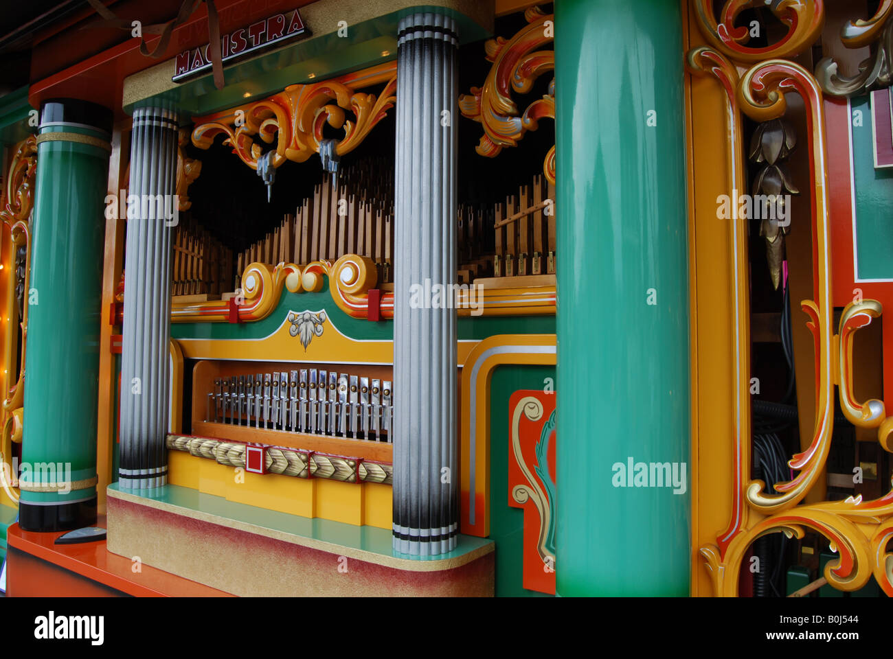 detail of Decap Magistra street organ at annual display in Roermond the ...