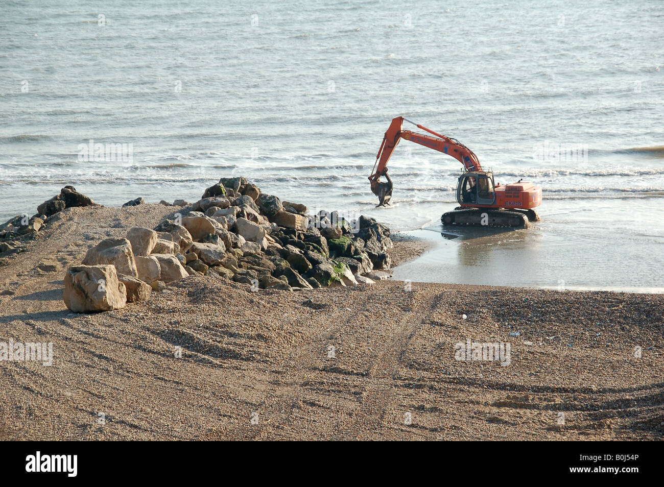 Rock groynes hi-res stock photography and images - Alamy