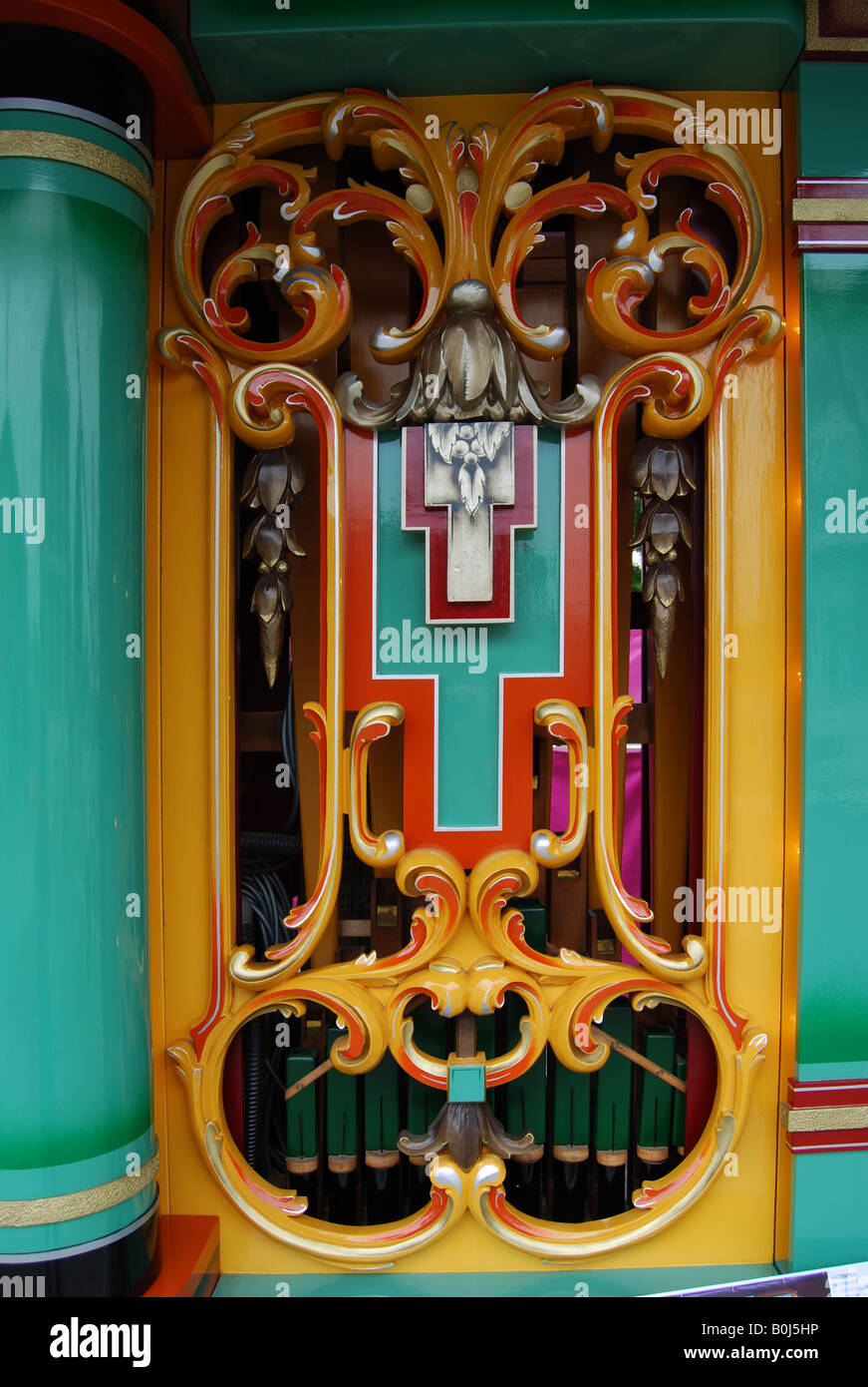 detail of Decap Magistra street organ at annual display in Roermond the ...