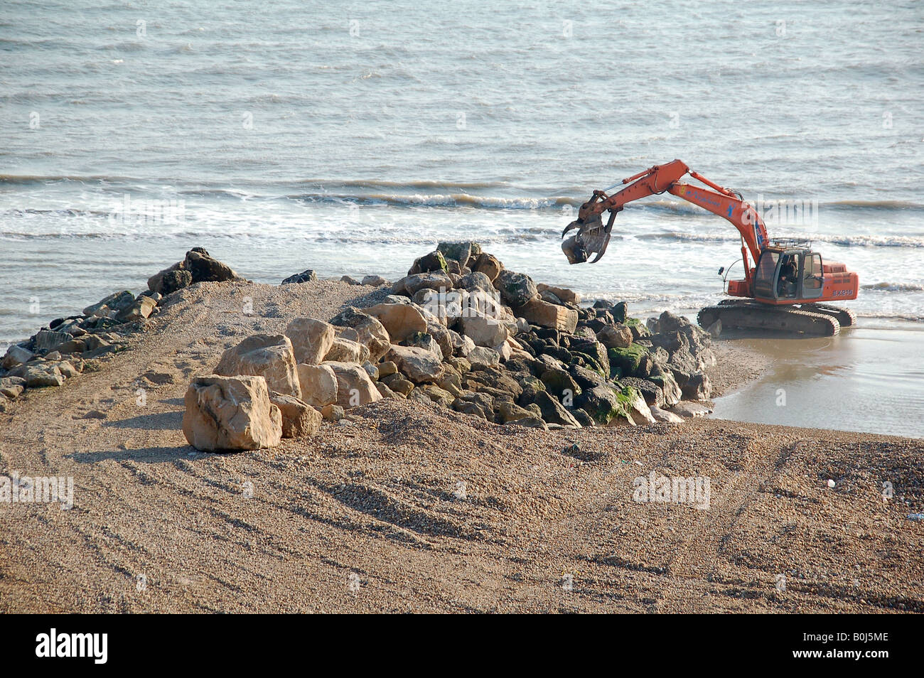 Rock groynes hi-res stock photography and images - Alamy