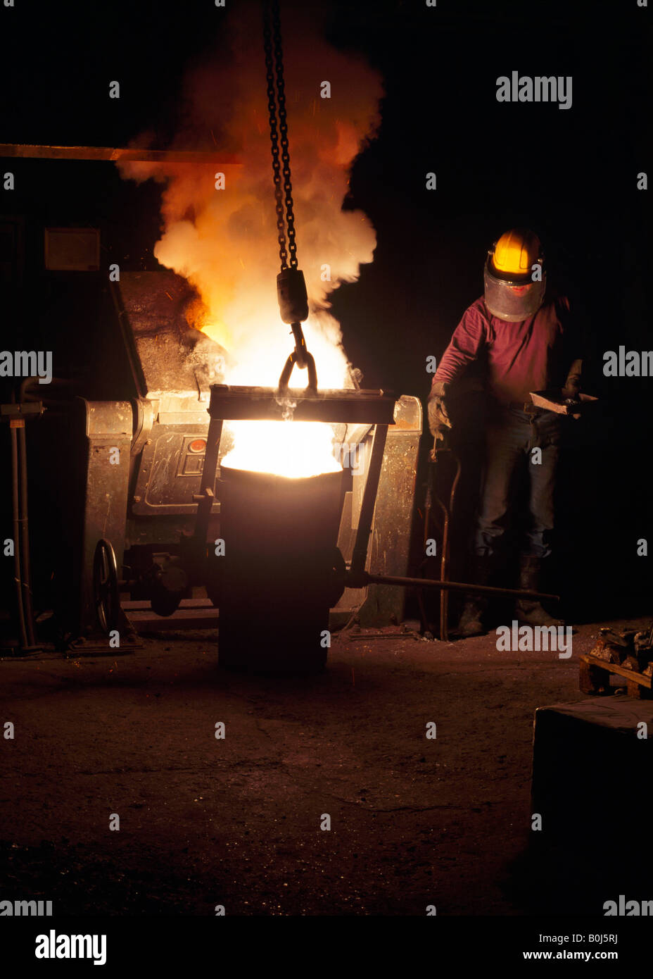 Working blast furnace hi-res stock photography and images - Alamy