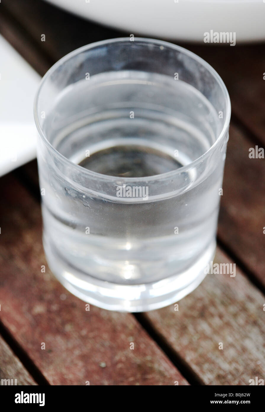 Water glass, freshly filled with tap water Stock Photo - Alamy
