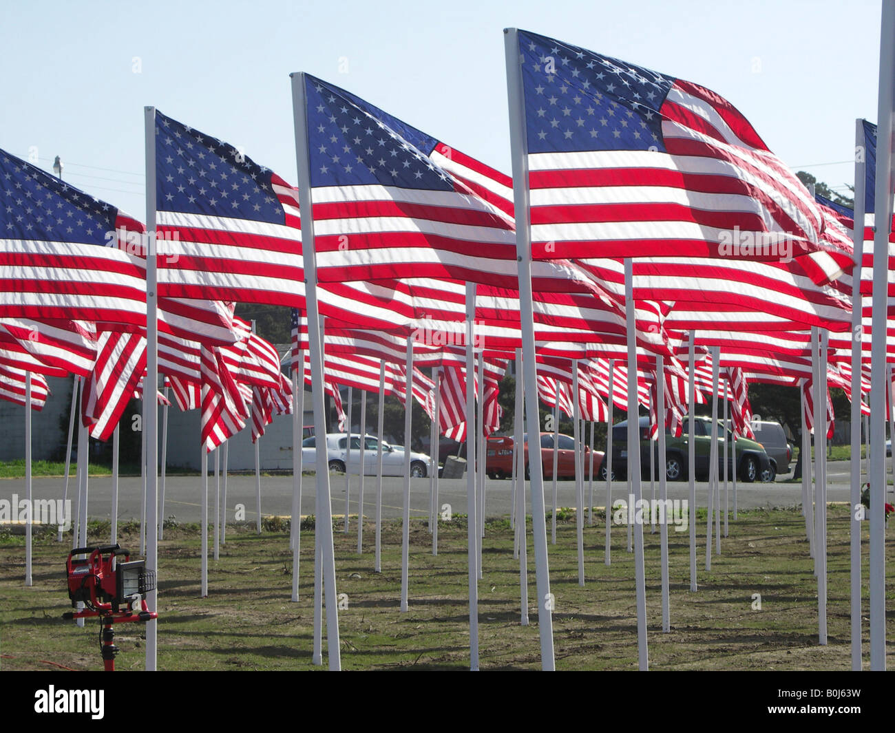 Massed U S Flags Stock Photo - Alamy