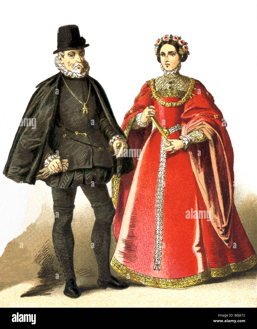 Philip II and Mary of Portugal Stock Photo - Alamy