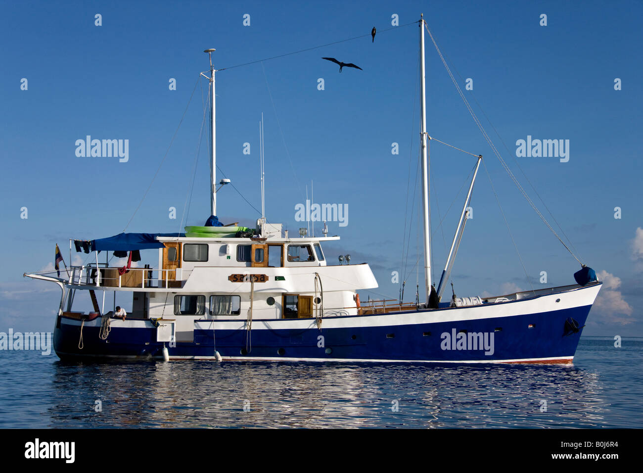 Tourist boat Samba in the Galapagos Islands - Ecuador Stock Photo - Alamy