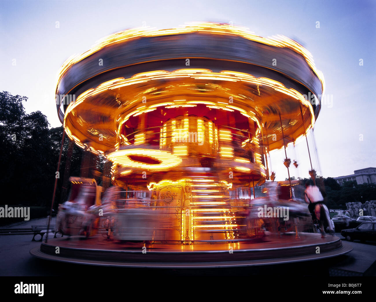 Carousel in Paris France Stock Photo - Alamy
