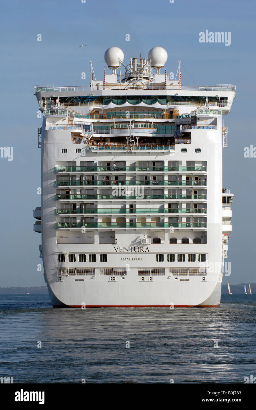 Stern view of the P&O cruise ship "Ventura Stock Photo - Alamy