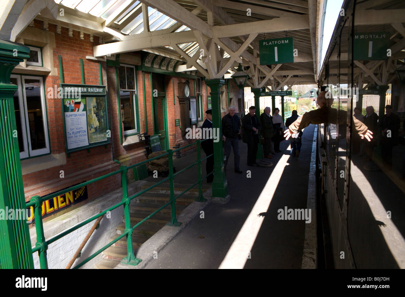 Kingscote Station on the Bluebell Railway, Sussex, England Stock Photo ...