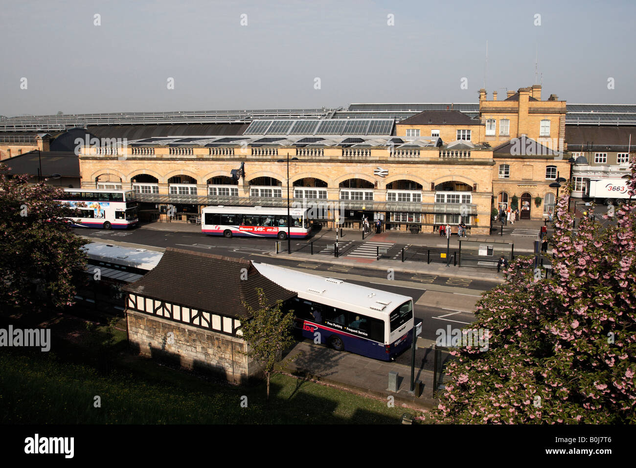 york train station from the city walls station road york north ...