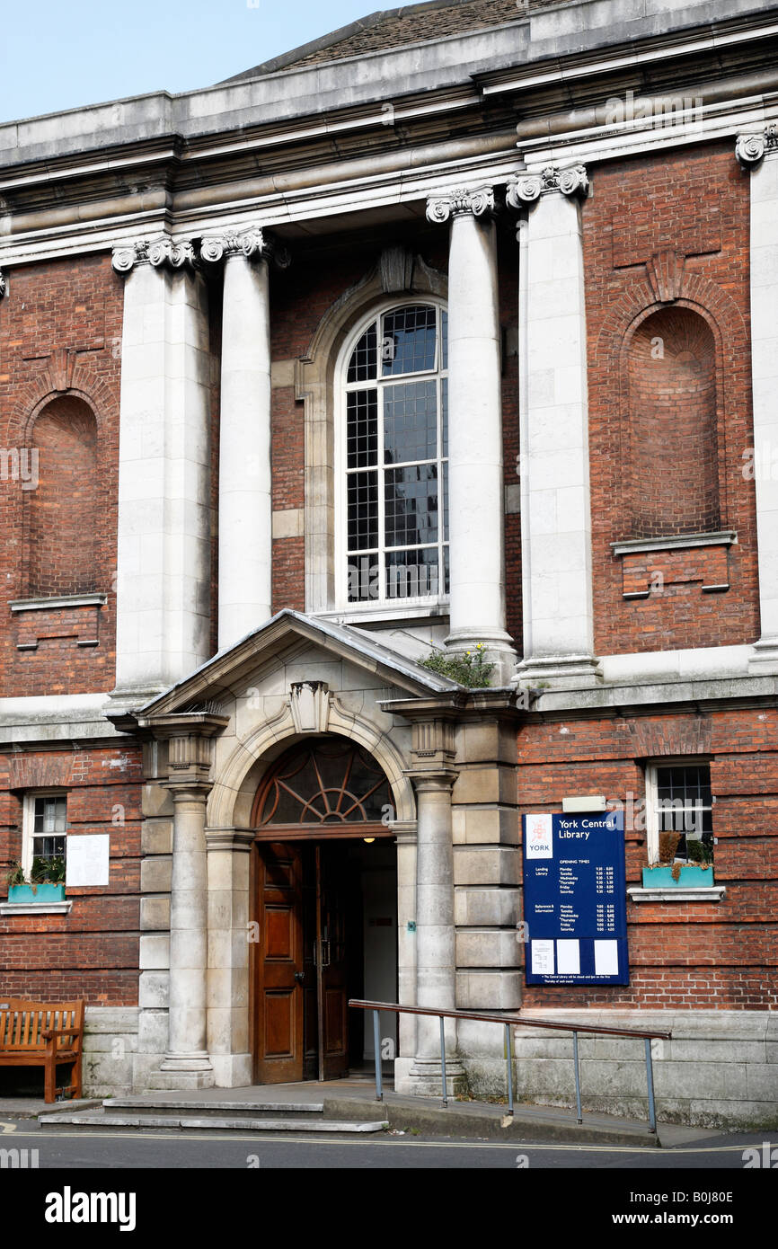 facade of york central library museum street york north yorkshire ...
