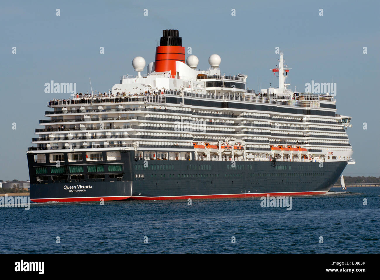 Cunard cruise ship "Queen Victoria Stock Photo - Alamy