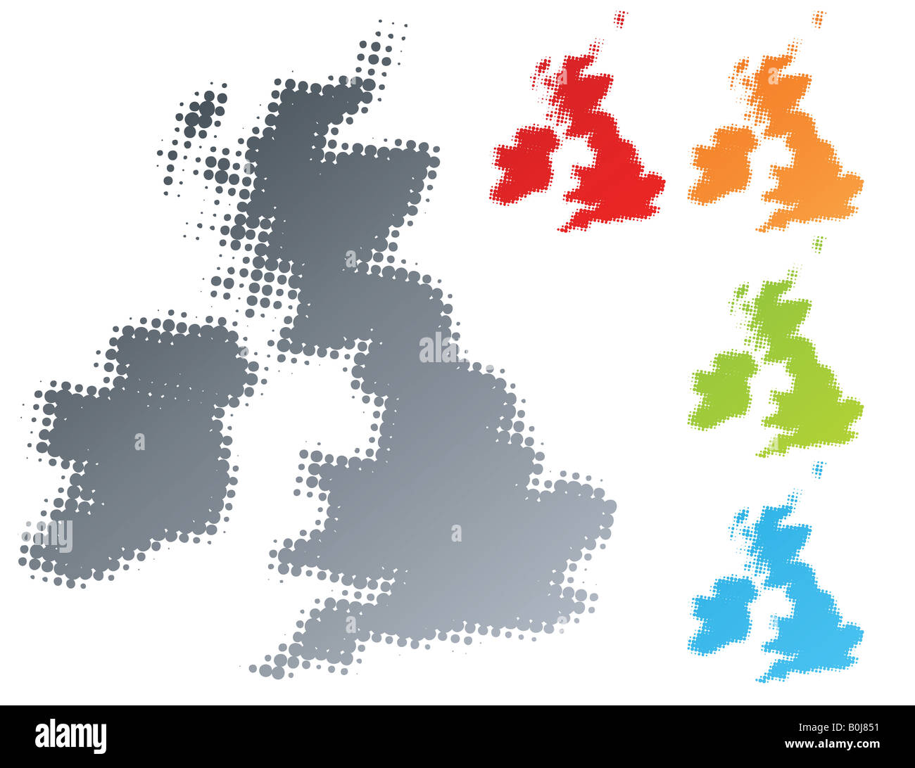 Vector illustration of a modern halftone design element in the shape of ...
