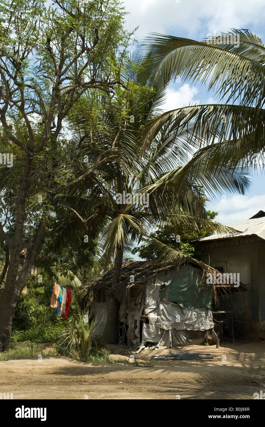 Makeshift shanty house in Mombassa, Kenya Stock Photo - Alamy