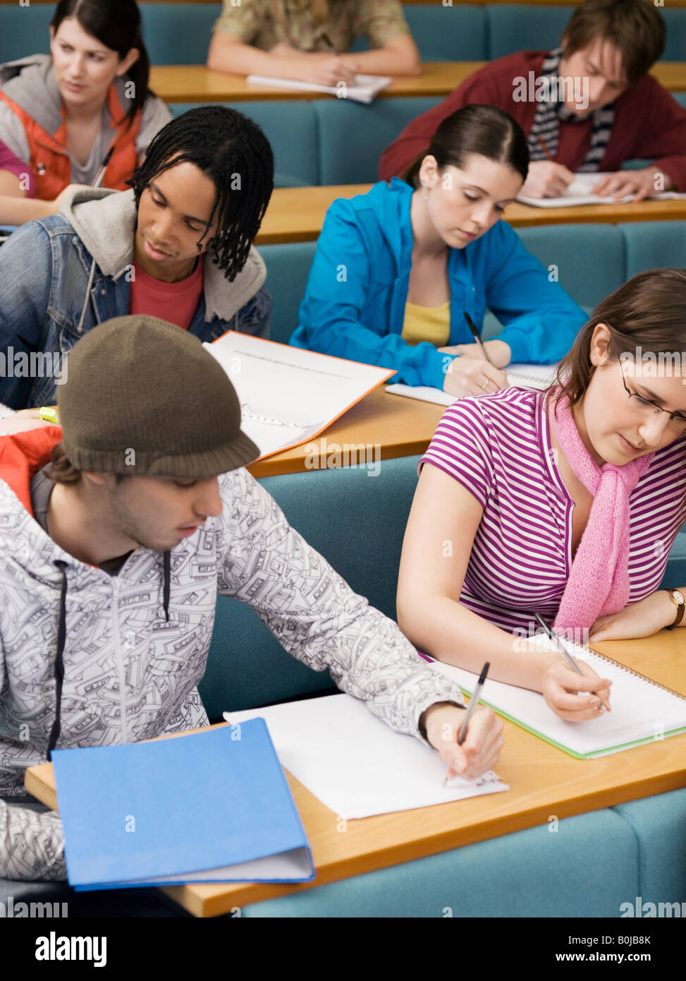 College Students Studying in Class Stock Photo - Alamy