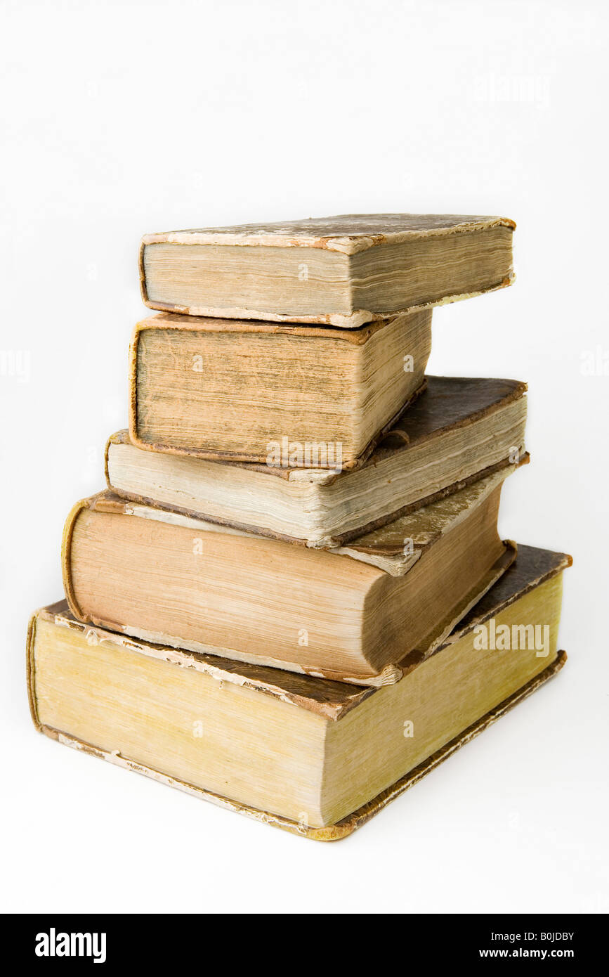 Old books in vintage Cut Out Stock Images & Pictures - Alamy