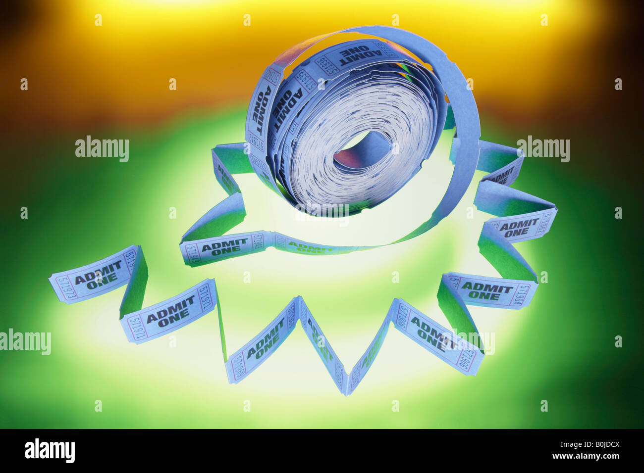 Reel of Movie Tickets Stock Photo - Alamy