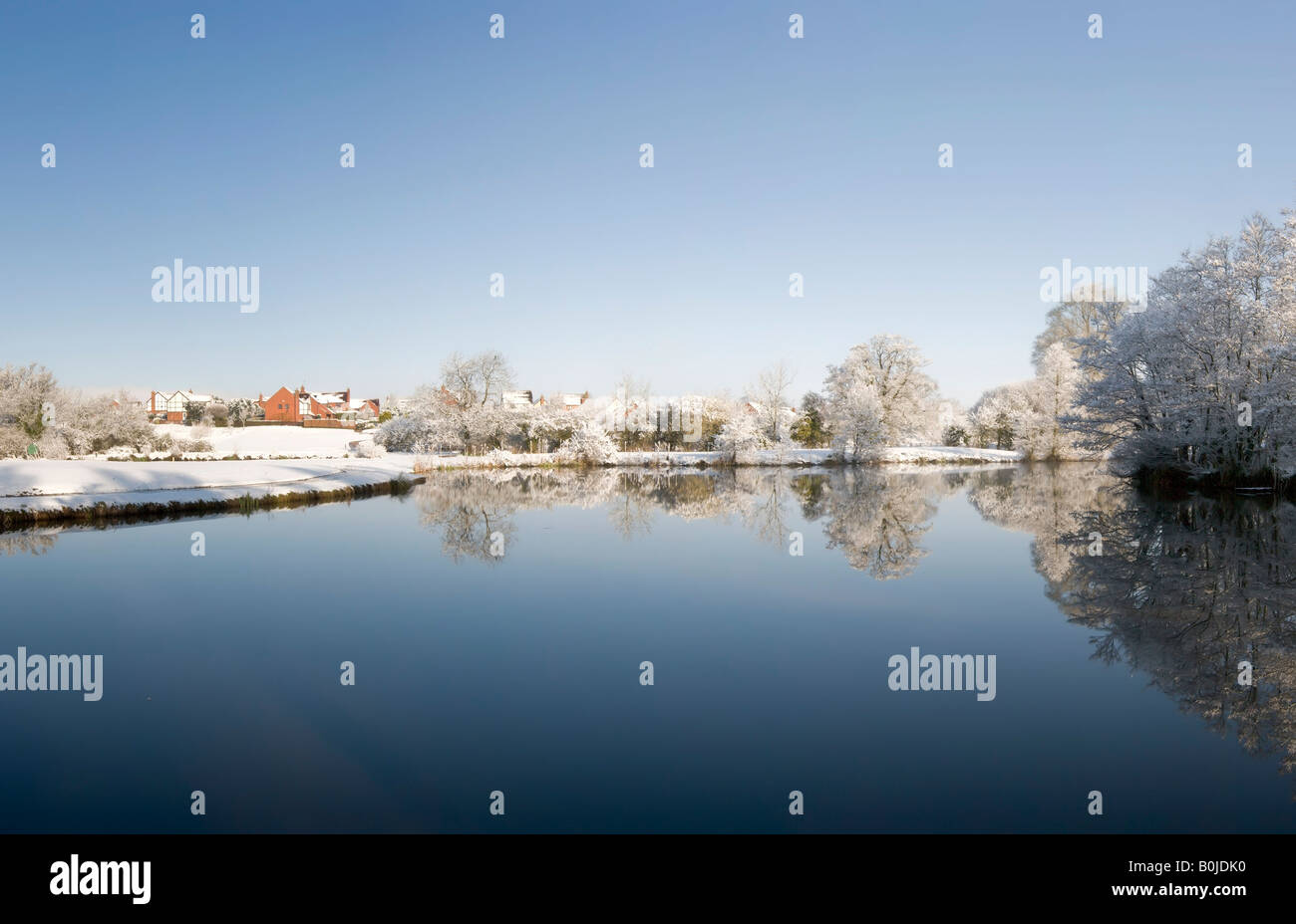 A snow covered rural landscape in the countryside Stock Photo - Alamy