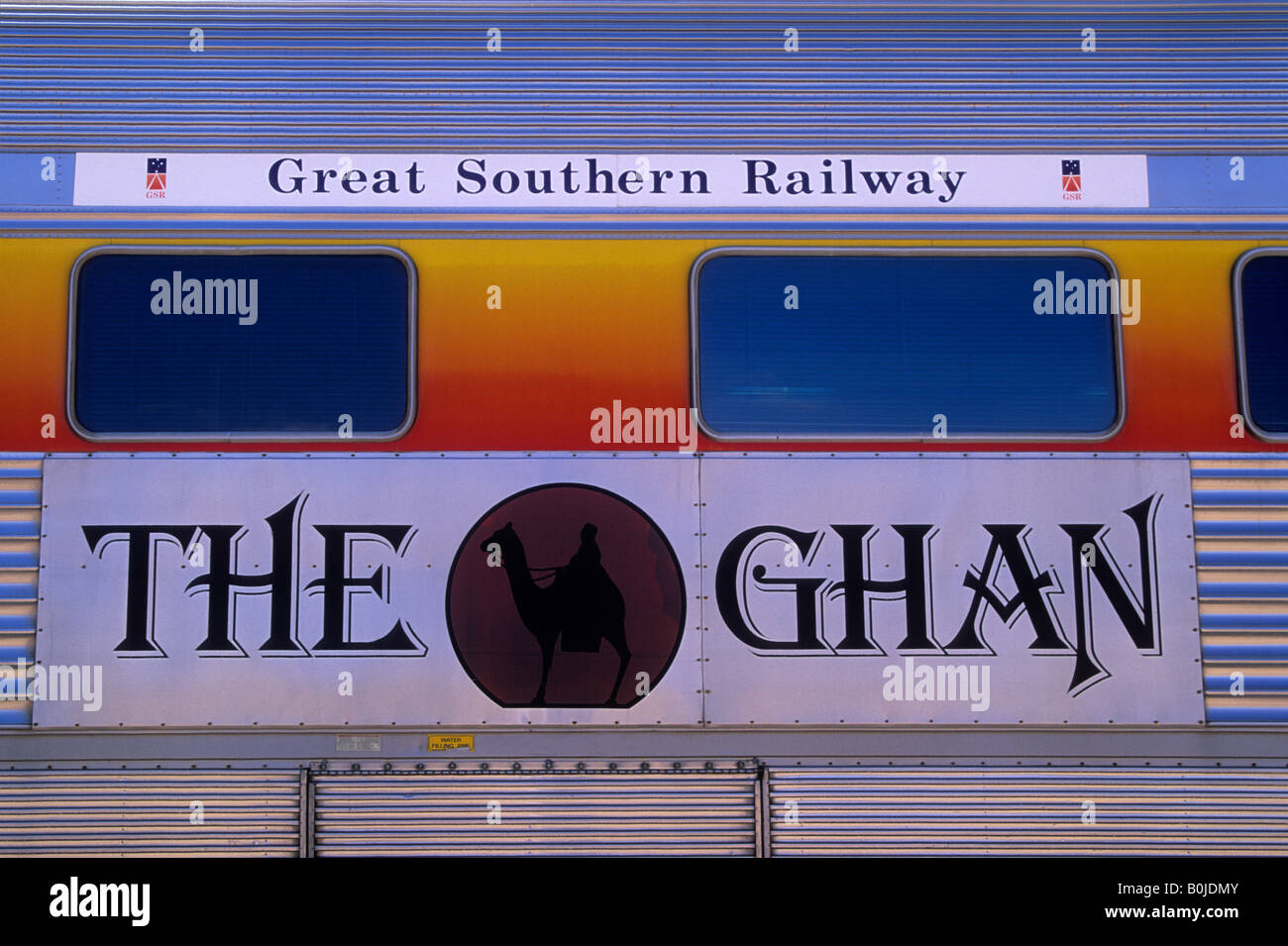 A coach board for the Ghan train, a journey that crosses Australia from ...