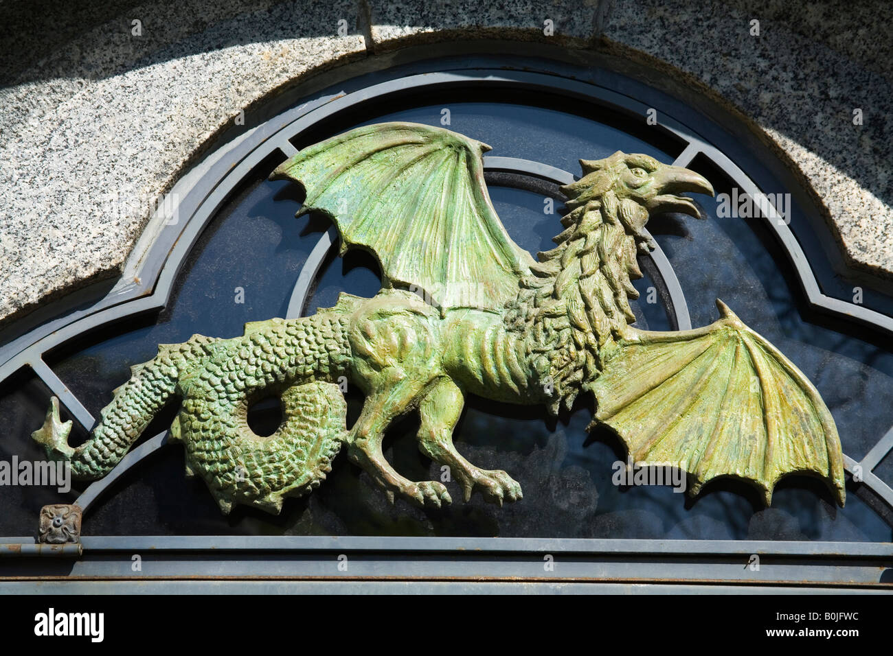 Dragon over entrance to Belvedere Castle Central Park New York City New ...