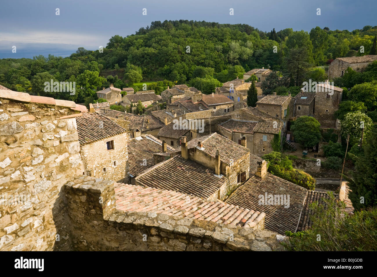 The Saint Montan Middle Ages village (Ardeche - France). Village ...