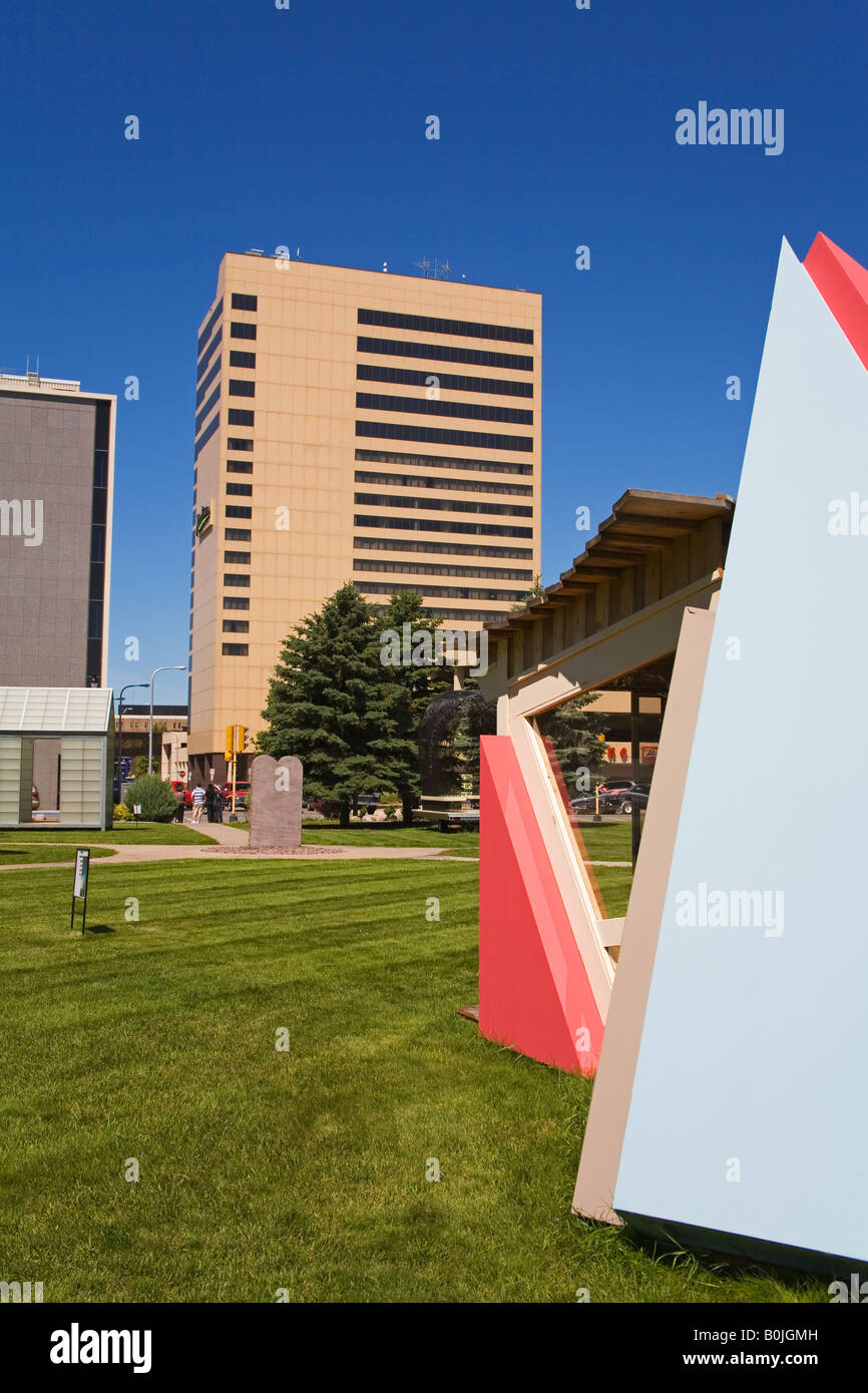 Chaplet Project outside Civic Center Fargo North Dakota USA Stock Photo ...