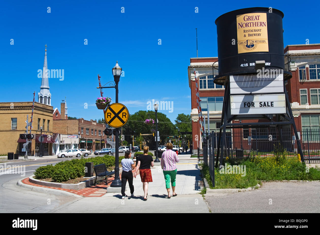 Broadway Street Fargo North Dakota USA Stock Photo - Alamy