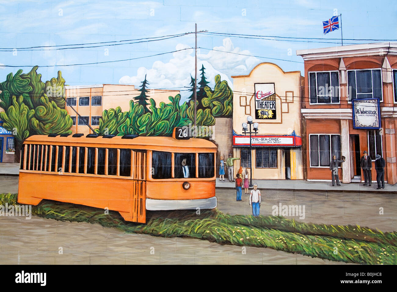 Mural in St James Village Winnipeg Manitoba Canada Artist M Van Leeuwen ...