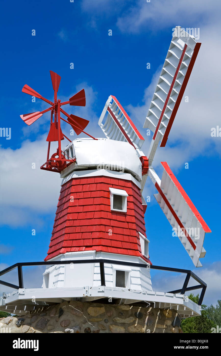 Danish Windmill Scandinavian Heritage Park Minot North Dakota USA Stock ...