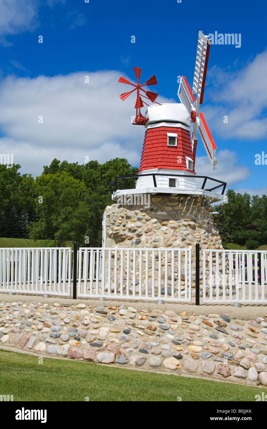Danish Windmill Scandinavian Heritage Park Minot North Dakota USA Stock ...