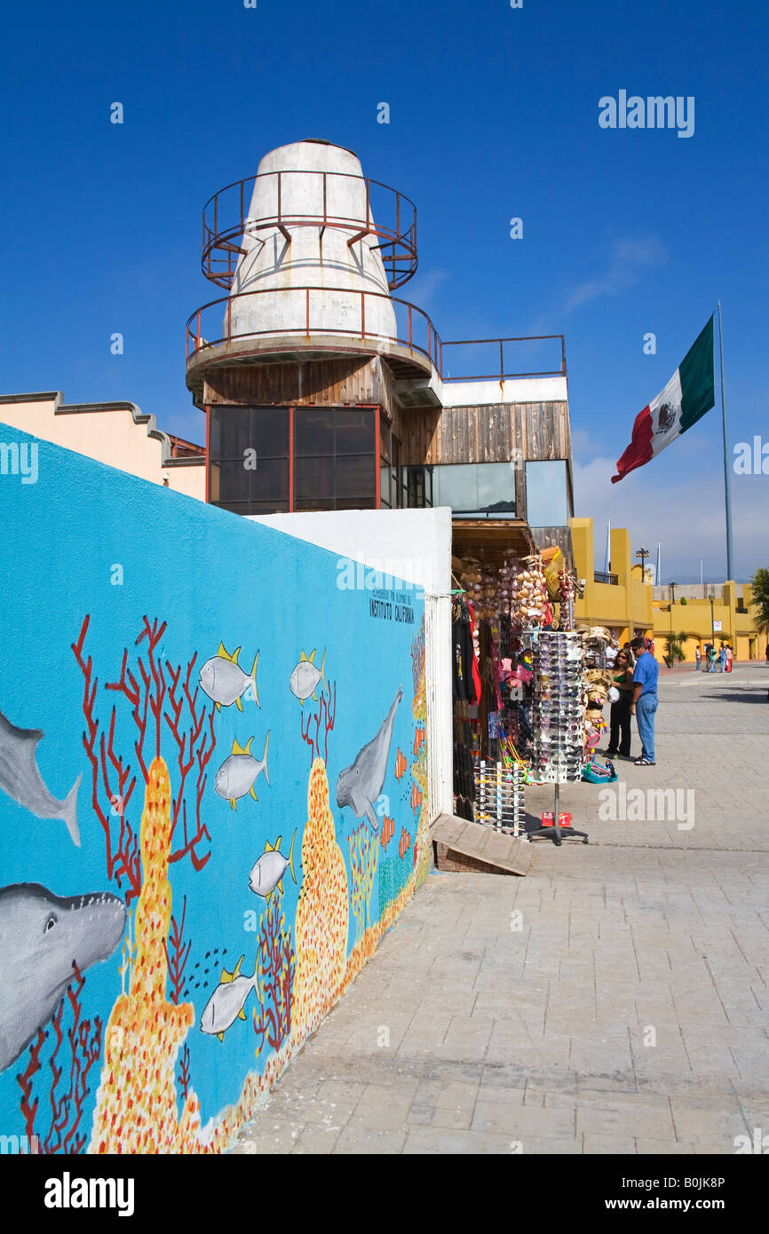 Boardwalk mural store Ensenada City Baja California Mexico Stock Photo ...