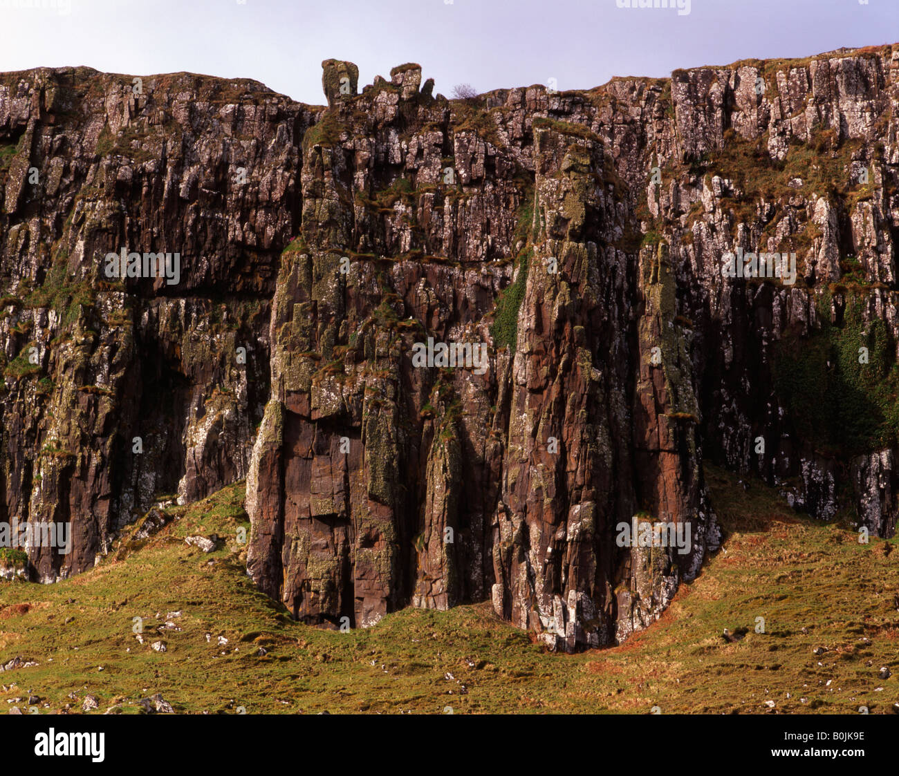 Basalt Cliffs at Staffin, Trotternish, Isle of Skye, Scotland, UK Stock ...
