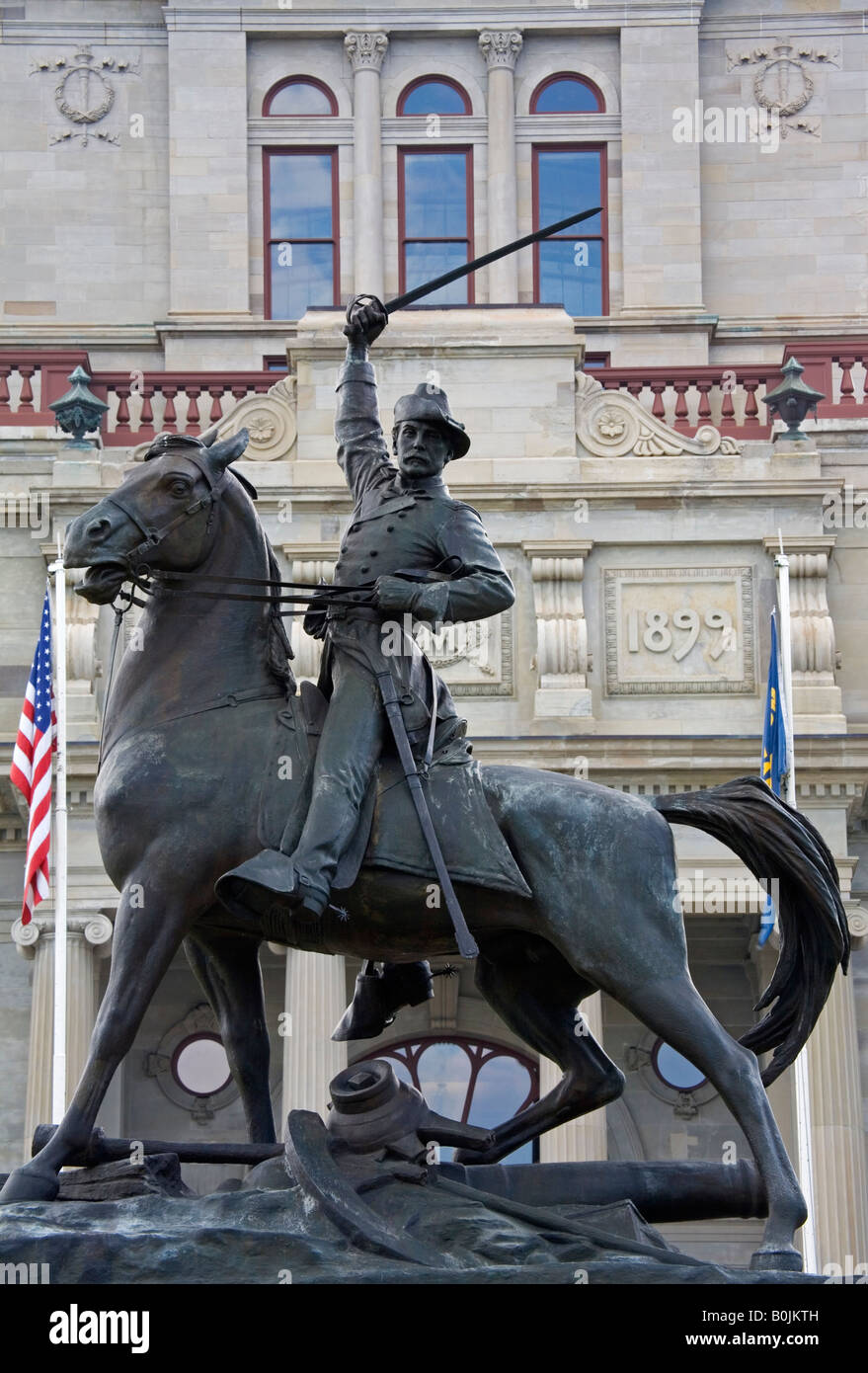 Thomas Meagher Statue State Capitol Helena Montana USA Stock Photo - Alamy