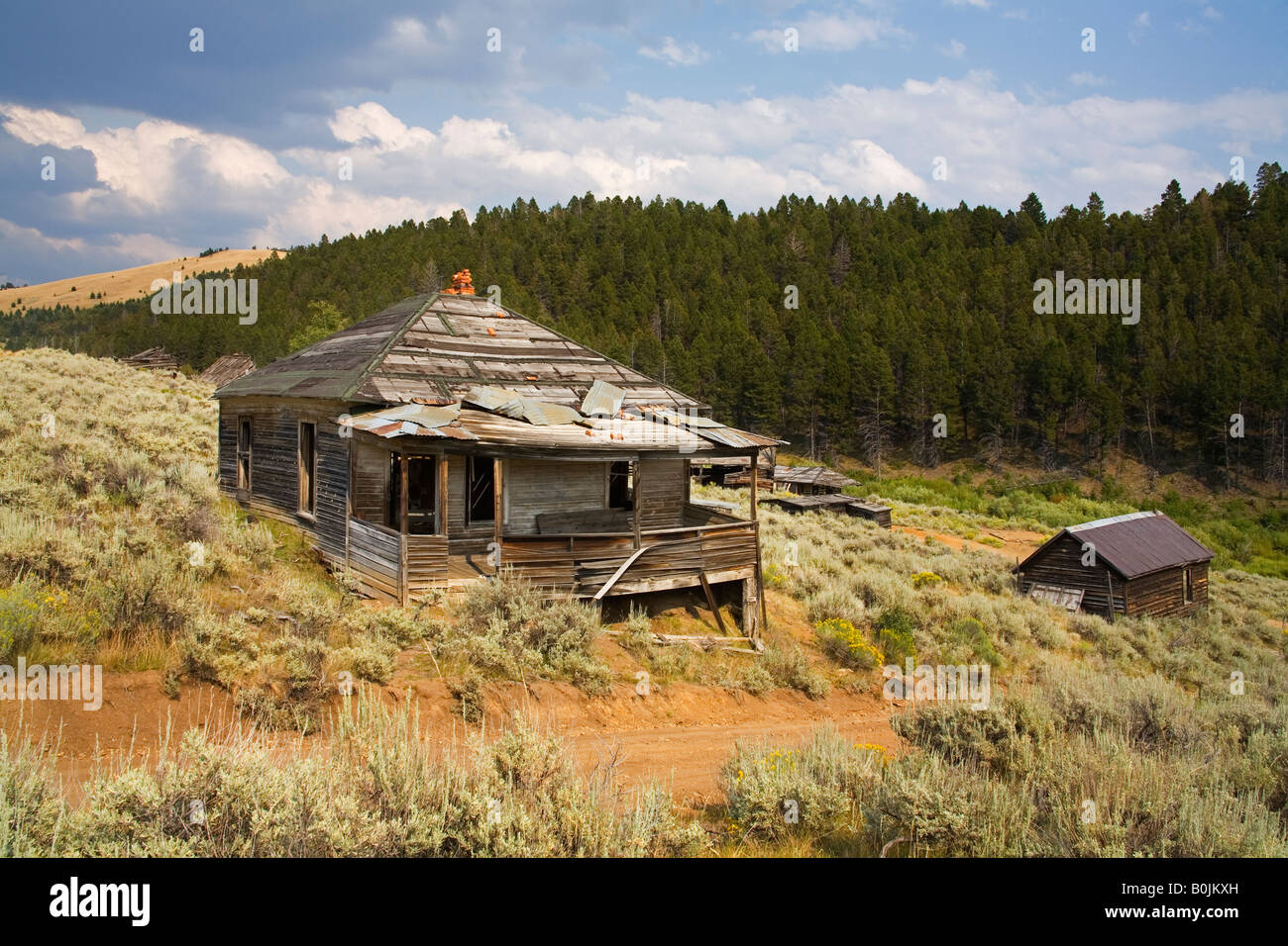 Comet Ghost Town Butte Region Montana USA Stock Photo - Alamy