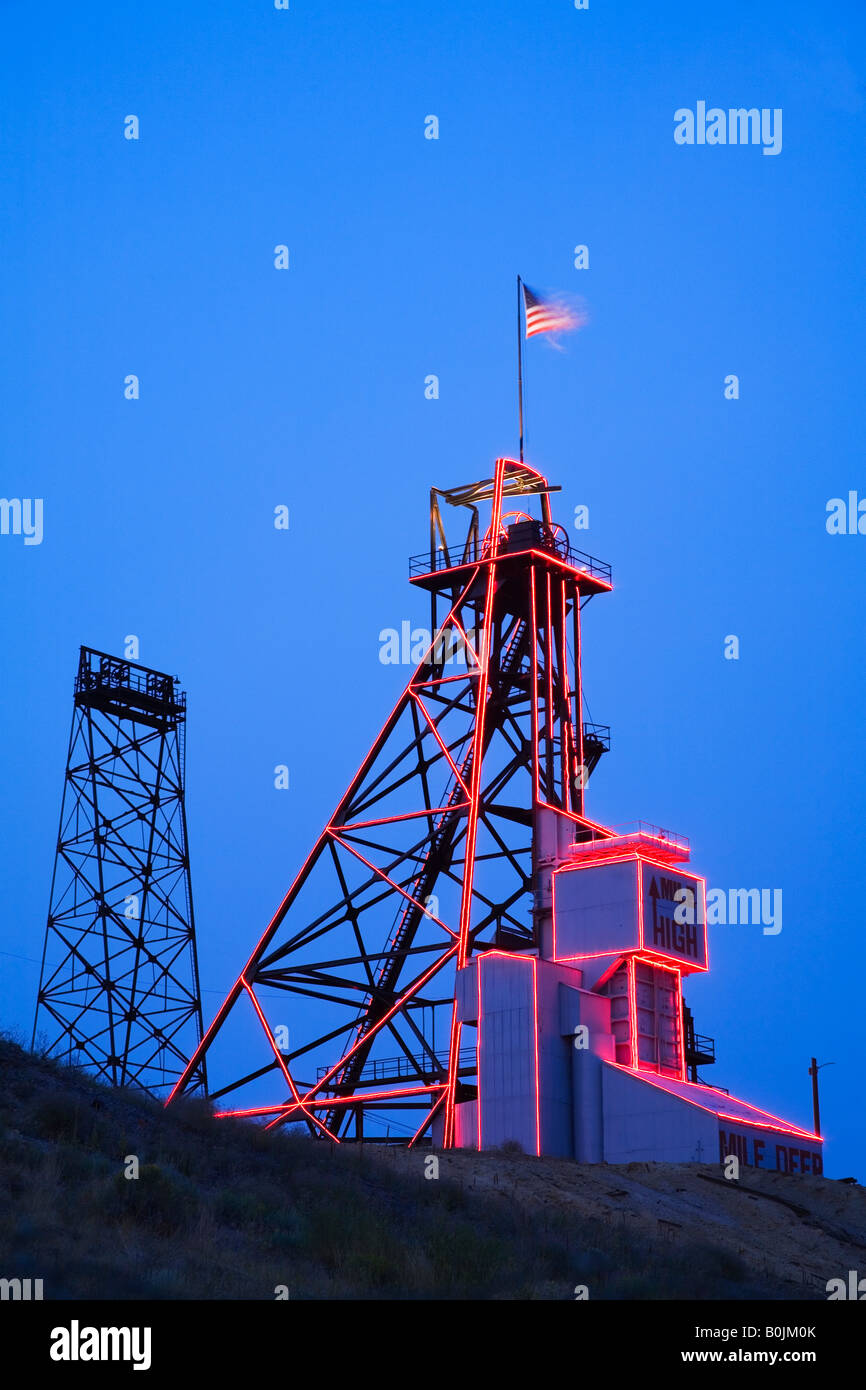 Mount Con Mine Headframe National Historic District Butte Montana USA ...
