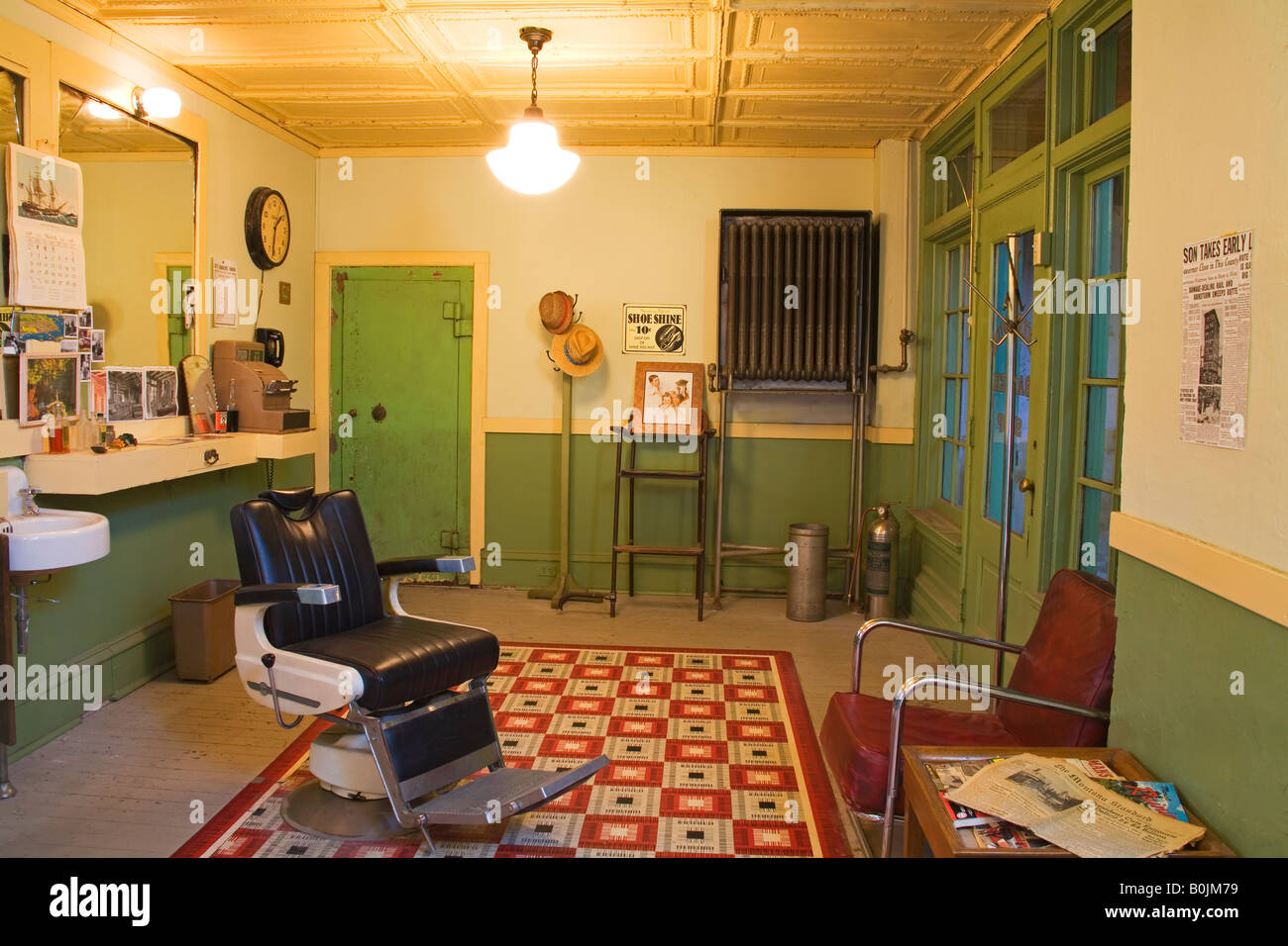Barbershop in the underground city National Historic District Butte ...