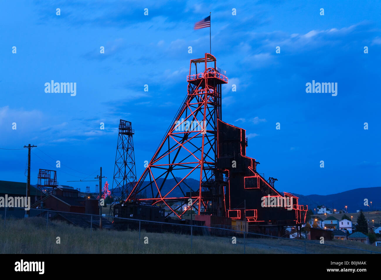 Mine headframe butte montana usa hi-res stock photography and images ...