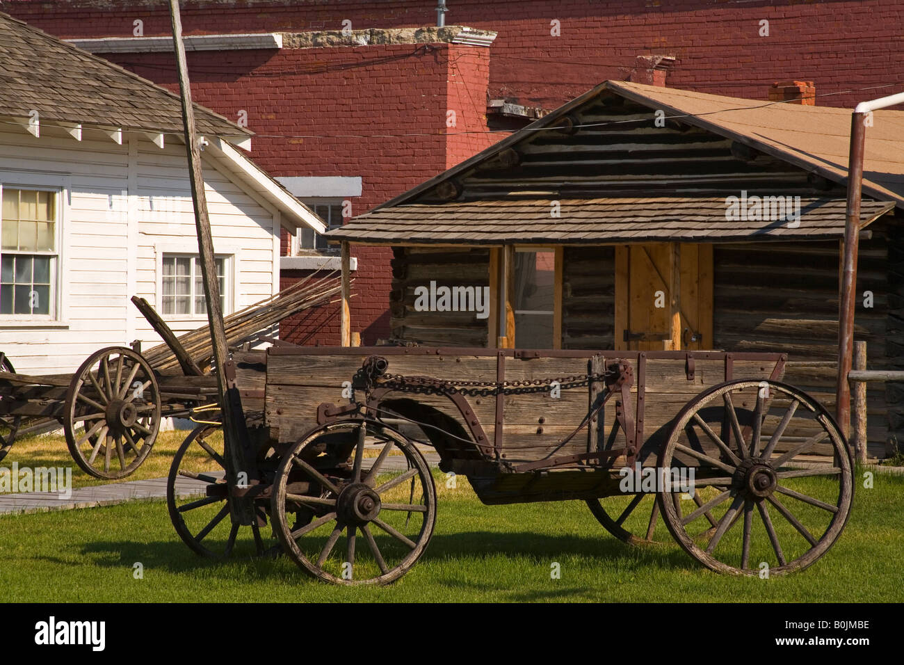 Powell County Museum City of Deerlodge Montana USA Stock Photo - Alamy