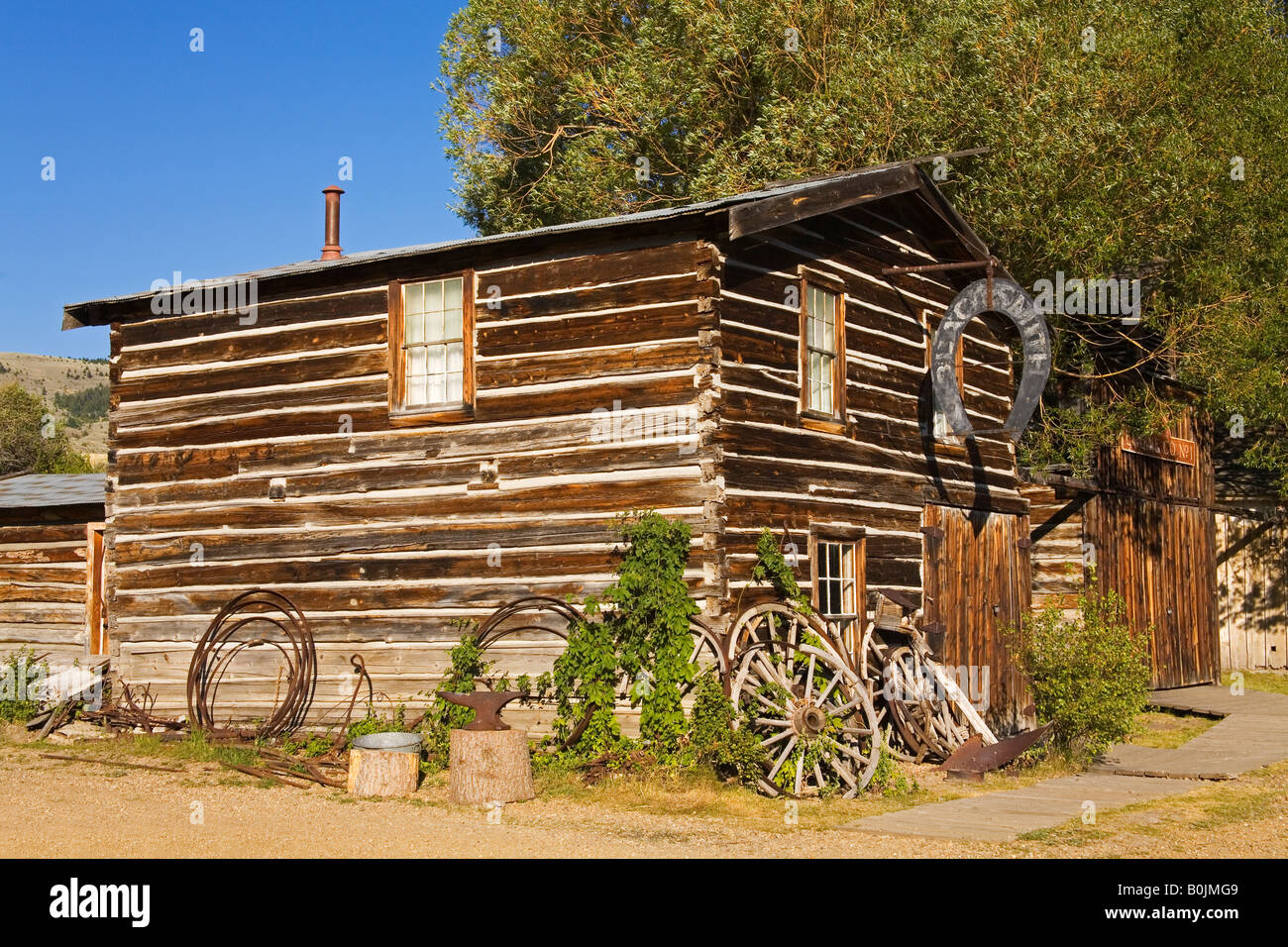 Nevada City Ghost Town Museum Bozeman Region Montana USA Stock Photo ...