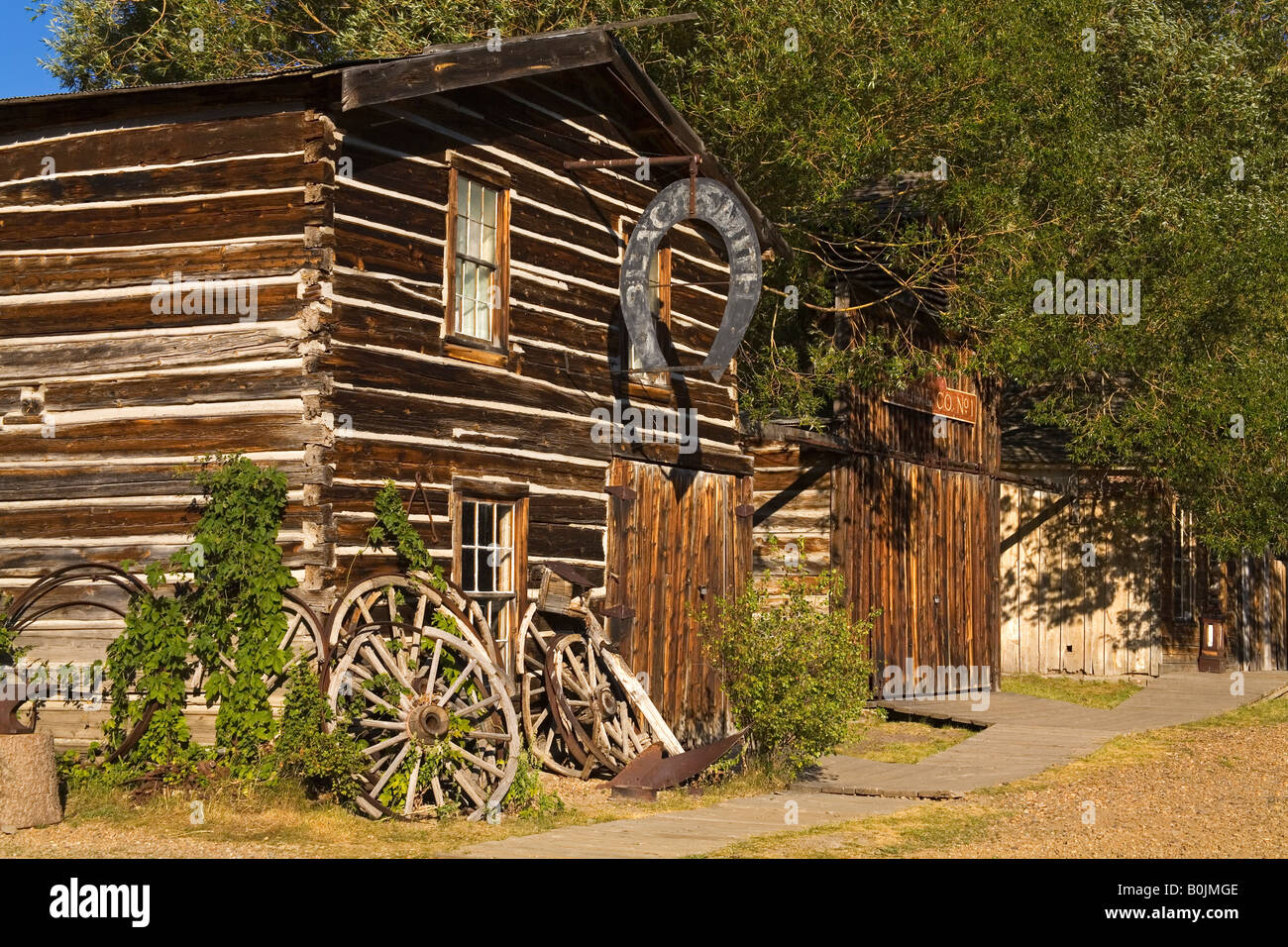 Nevada City Ghost Town Museum Bozeman Region Montana USA Stock Photo ...