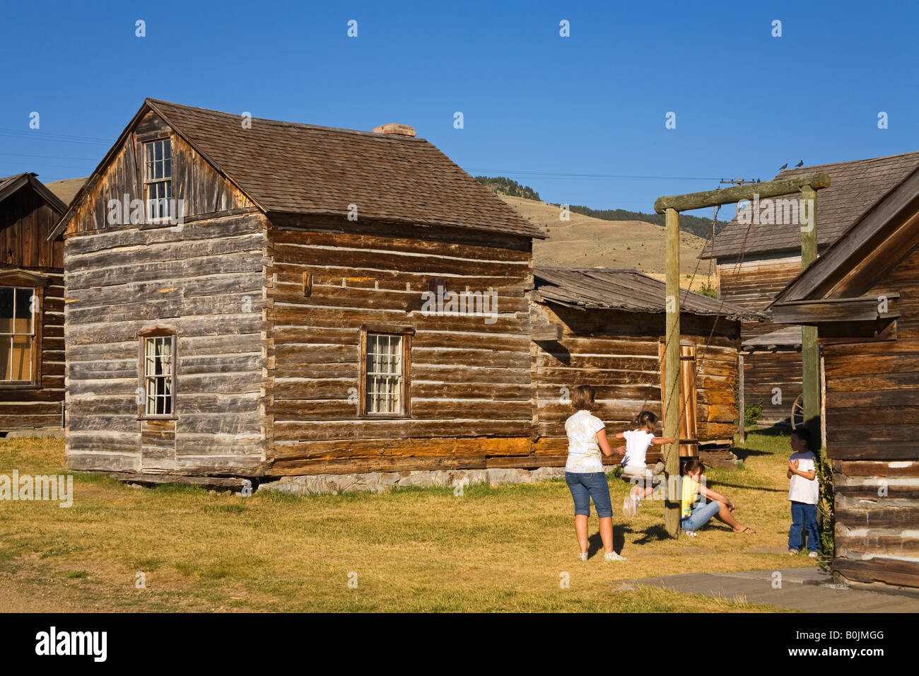 Nevada City Ghost Town Museum Bozeman Region Montana USA Stock Photo ...