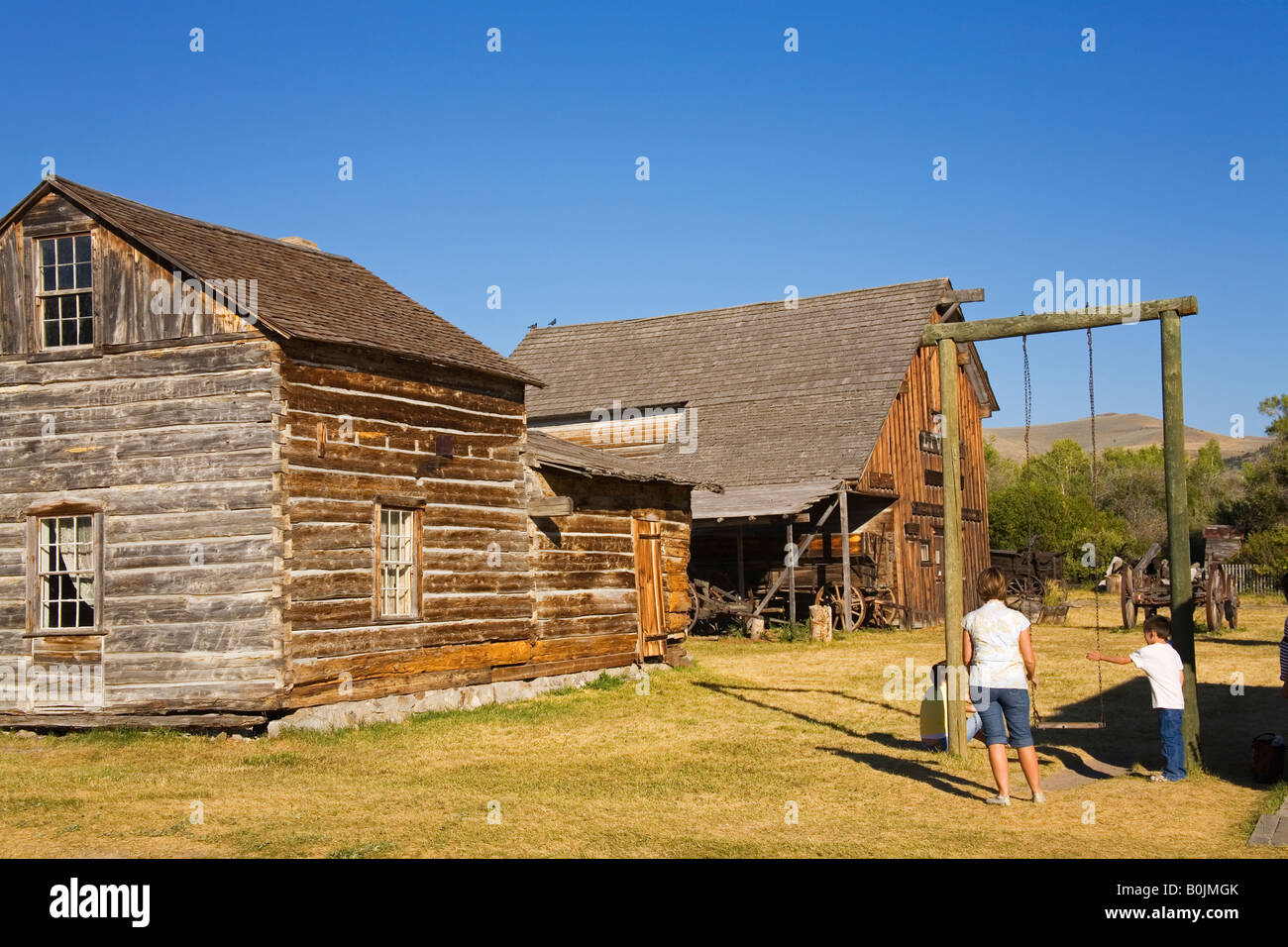 Nevada City Ghost Town Museum Bozeman Region Montana USA Stock Photo ...