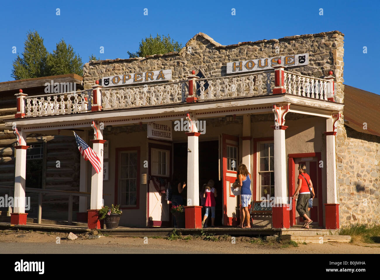 Opera House Historic Virginia City Bozeman Region Montana USA Stock ...