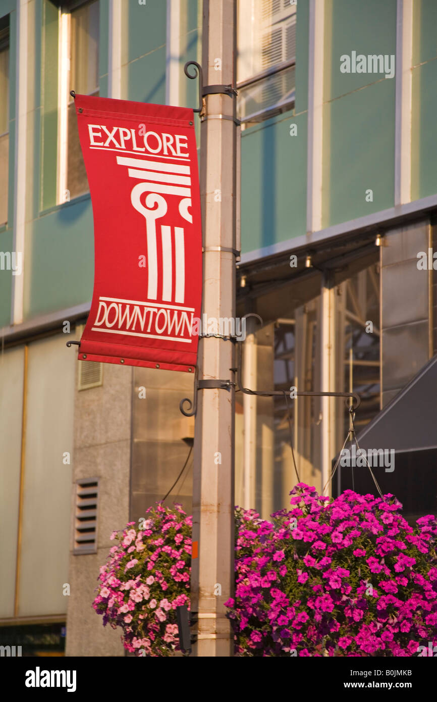 Sign in downtown Billings Montana USA Stock Photo - Alamy