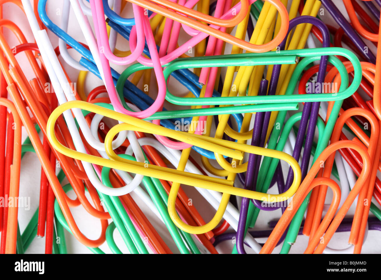 colorful paperclips shot close up filling the frame Stock Photo - Alamy