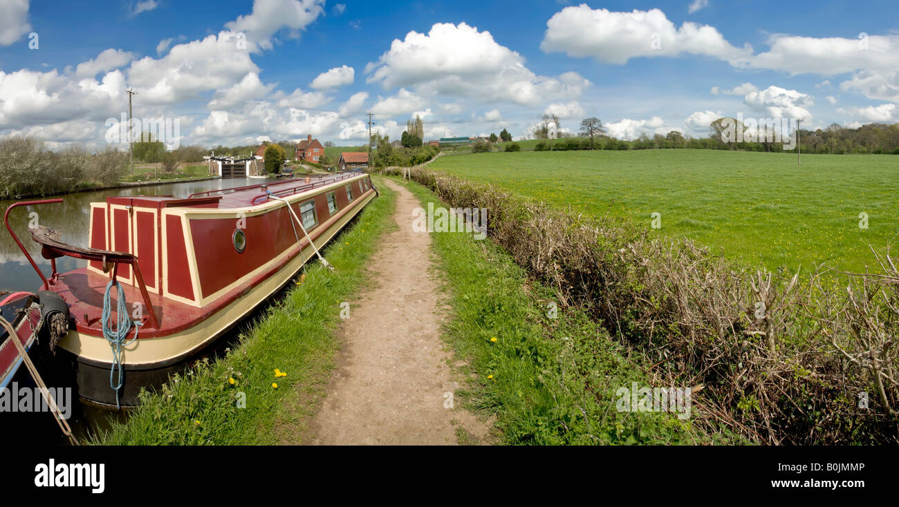 Knowle locks on the grand union canal warwickshire midlands england uk ...
