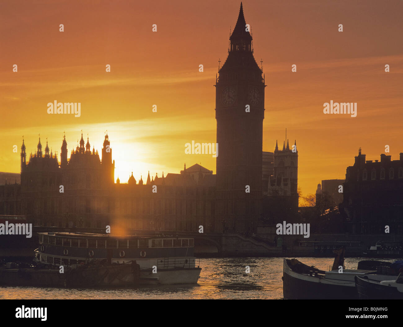 sunset river thames london england uk europe houses of parliament ...