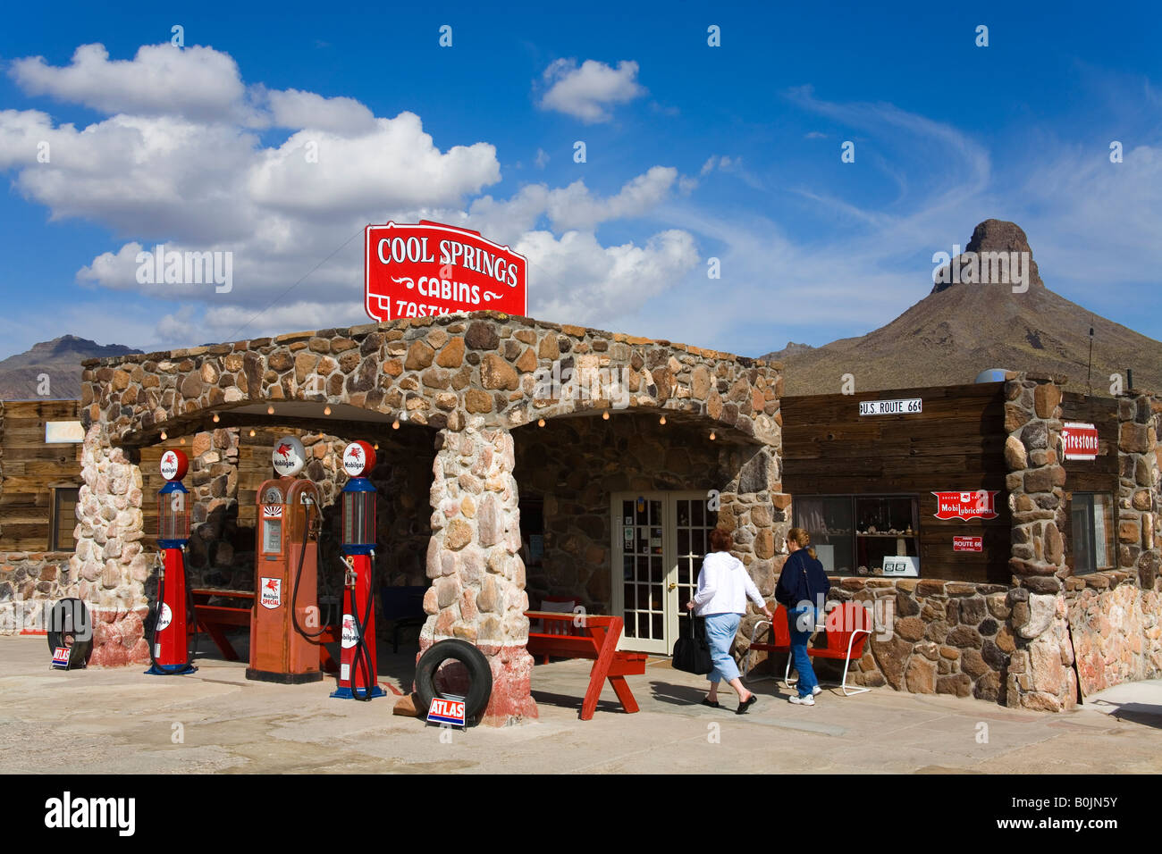 Historic Gas Station Route 66 Cool Springs Arizona USA Stock Photo - Alamy
