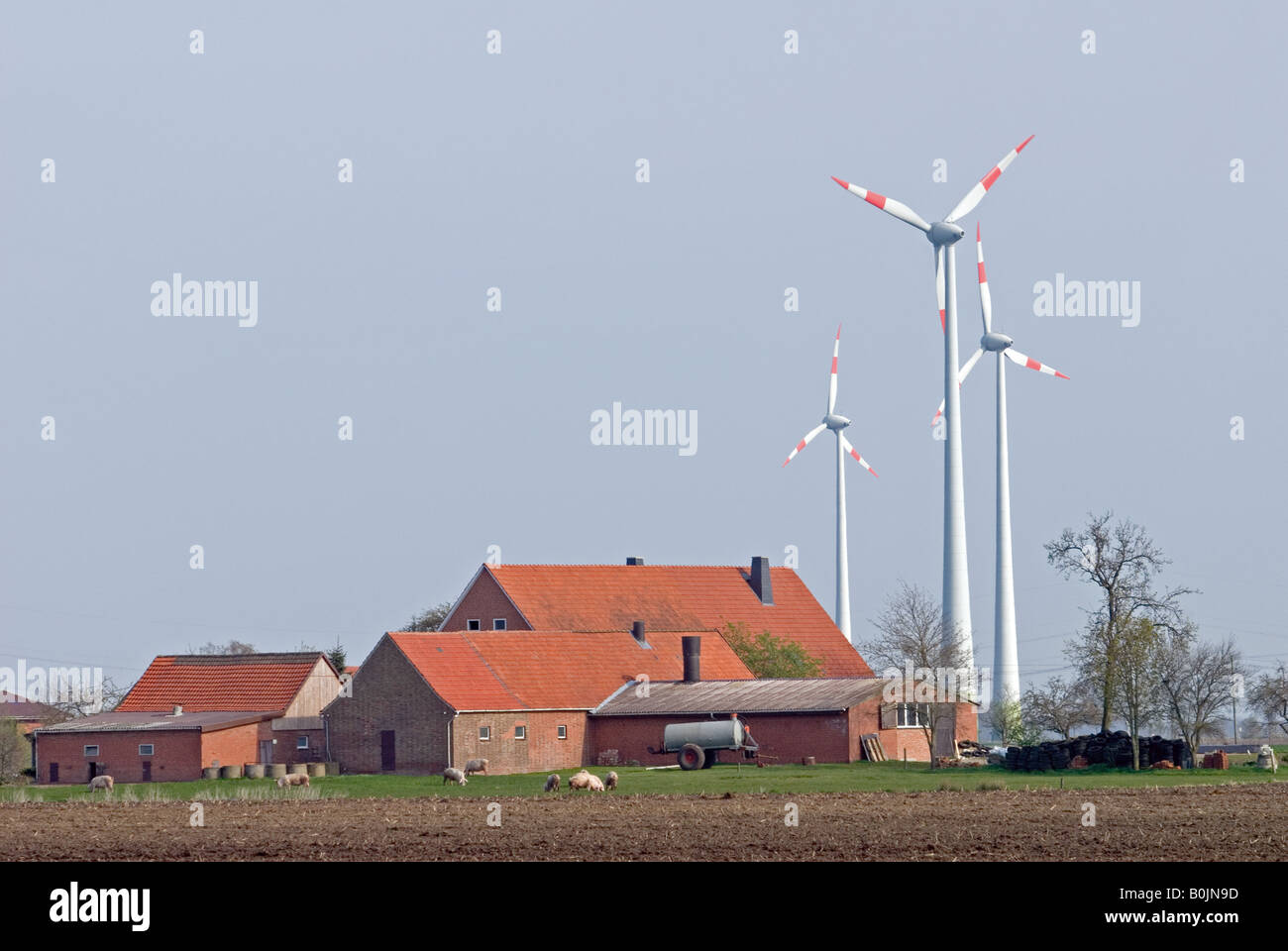 Wind farm, Holte near Diepholz, Lower Saxony, Germany Stock Photo - Alamy