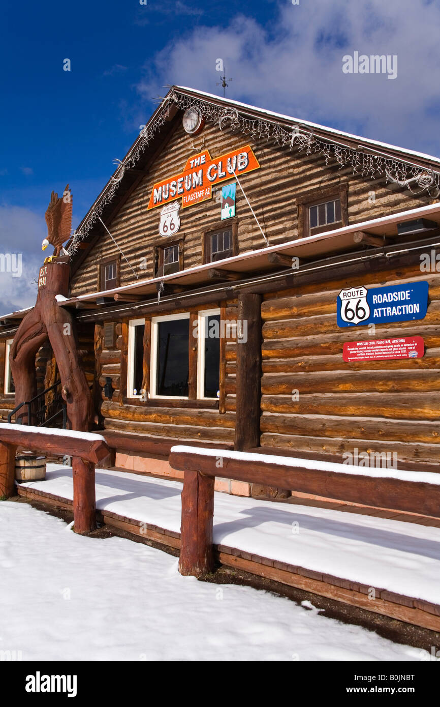 The Museum Club Historic Route 66 Flagstaff Arizona USA Stock Photo - Alamy